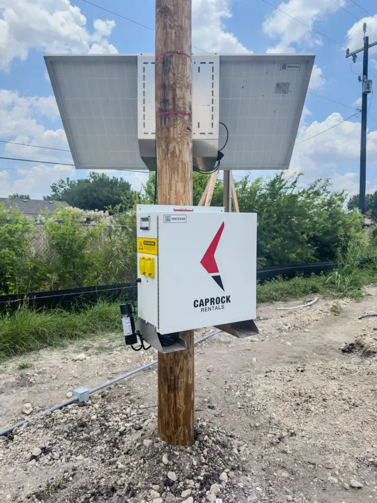 Enhancing Job Site Surveillance with a Modular Solar Setup - Caprock ...